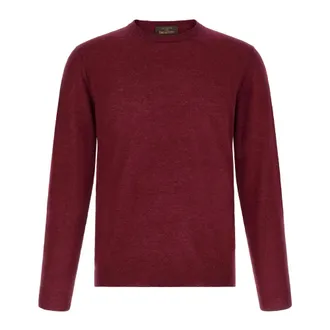 Zanone Homme, Pulls, Rouge, Taille: XL Pull Giro Col Rond