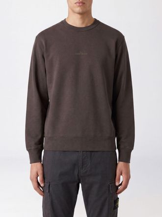 Stone Island Rundhals-Sweatshirt aus Baumwolle mit Kompass-Logo auf dem R&uuml;cken