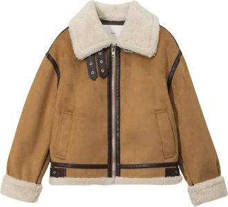Dunst Homme, Vestes, Brun, Taille: L Loose Fit Line Shearling Jacket