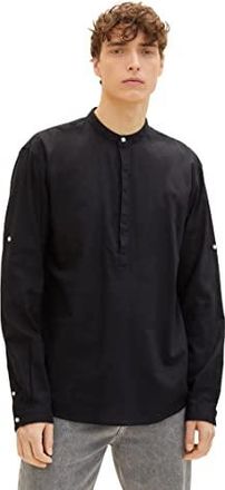 Tom Tailor Denim TOM TAILOR Denim Hommes Chemise 1034921, 29999 - Black, XS