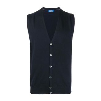 Barba V-Ausschnitt-Cardigan - - Jackets - Herren - Blau - XL