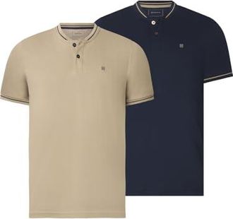Babista Lot de 2 polos Jormar pour homme, beige, 4XL