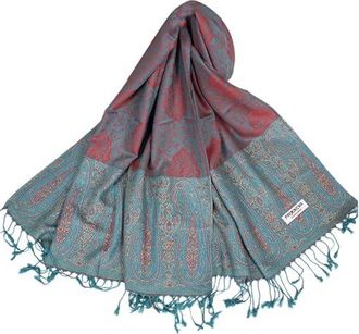 Generic Écharpe élégante à imprimé cachemire pour adulte douceur légèreté et polyvalence adaptée à toutes et à vos tenues quotidiennes (Brick Red, One Size)