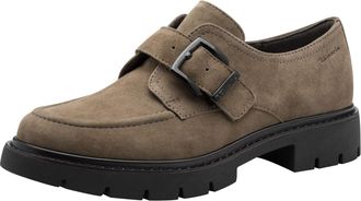 Tamaris Comfort Damen Slipper Rund mit Schnalle, Braun (Taupe), 38 EU