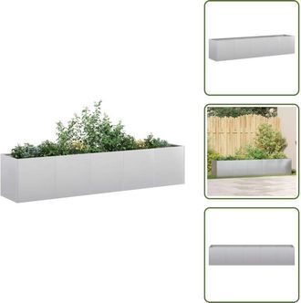 vidaXL Jardini&egrave;re 200x40x40 cm acier galvanis&eacute; - Jardini&egrave;re - Jardini&egrave;res - Pot De Fleurs - Support De Jardini&egrave;re
