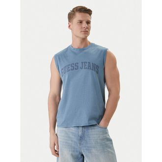 Guess Tank-Top M6GPB2 K8FQ4 Blau Regular Fit