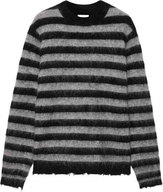 AllSaints Harry col rond en noir/gris Monument-Multi