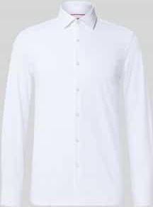 HUGO BOSS Slim Fit Businesshemd aus reiner Baumwolle Modell KENNO