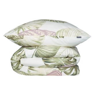 Schiesser Bettw&auml;scheset Bretta | 2-teilig | Floral | Renforc&eacute; | 100% Baumwolle | Oeko-Tex Zertifiziert | Rei&szlig;verschluss | 135x200cm + 80x80cm | Gr&uuml;n