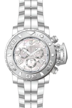 Invicta Jason Taylor 51316 Herrenuhr - Quarzwerk - Edelstahl mit Perlmutt Zifferblatt - 58 mm