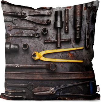 Void Watches Werkzeug Werkstatt Zange Auto Kissenbezug Kissenhülle Sofakissen Kissen Deko Outdoor-Kissen Dekokissen, Kissen Größe:40 x 40 cm