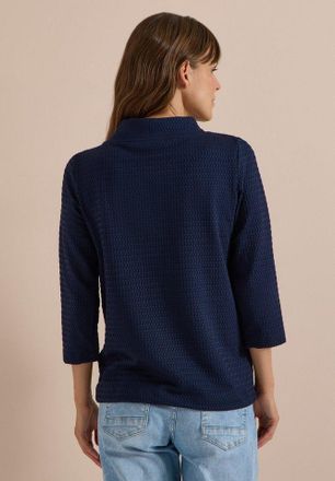 Cecil 3/4-Arm-Shirt aus softem Materialmix