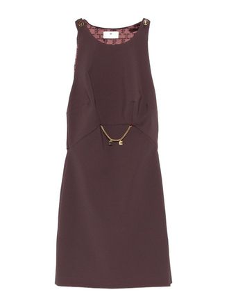 Elisabetta Franchi Robe Courte - Rouge Brun