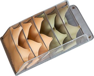 Generic Unterwäsche-Aufbewahrungstasche Zum Aufhängen, Schrank, Unterwäsche-Organizer, Multifunktional, Langlebig und Zuverlässig für Zuhause (5 Taschen Grau)