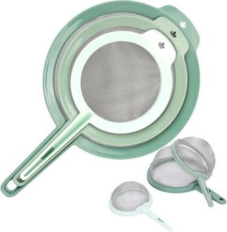 Generico Ensemble de passoire &agrave; mailles fines, passoire de cuisine, lot de cuill&egrave;res avec passoire &agrave; mailles fines et &eacute;limine efficacement les impuret&eacute;s des mo