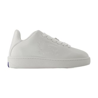 Burberry Womens Leather Low-Top Sneaker White Calfskin