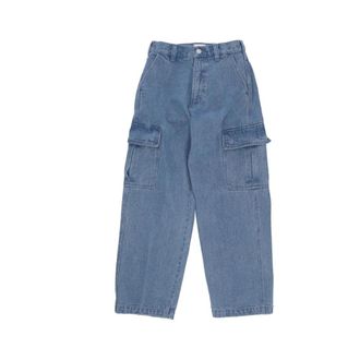 Obey Cargo Denim Hose Weites Bein - - Jeans - Herren - Blau - W32