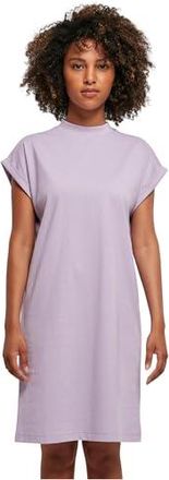 Build Your Brand Femme Ladies Turtle Extended Shoulder Dress Robe, Lilas, S EU