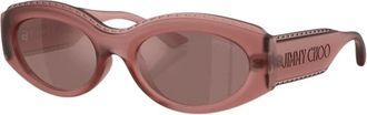 Jimmy Choo London Femme, Accessoires, Rose, Taille: 54 MM Lunettes de soleil
