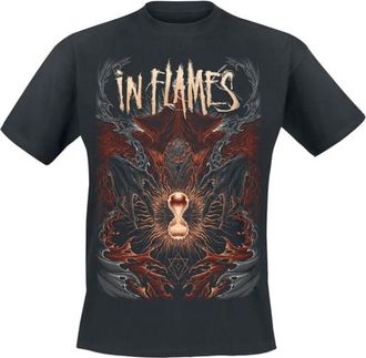In Flames Ghost in My Head Homme T-Shirt Manches Courtes Noir M 100% Coton Regular/Coupe Standard
