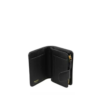 Prada Womens Black Nylon Wallet