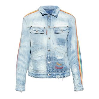 Dsquared2 Denimjacke im Vintage-Look - - Jackets - Herren - Blau - M