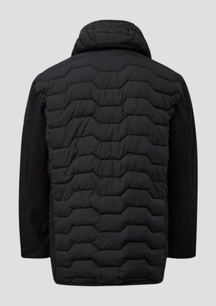 s.Oliver Winterjacke Outdoor-Jacke Sportive Outdoor-Jacke im Fabricmix mit Kapuze
