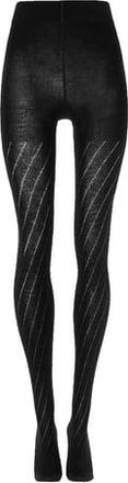 Wolford Collants &agrave; motifs en laine vierge m&eacute;lang&eacute;e