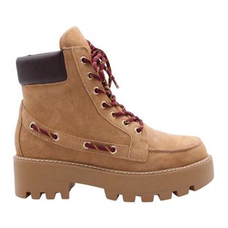 Colors Of California Bottine Hiver Beige Lac&eacute;e - Femme - Chaussures - Brun - Taille: 36 EU