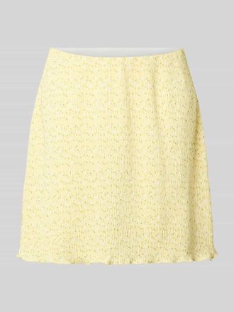Pieces Ausgestellter Mini-Rock mit Allover-Muster Modell FLORA
