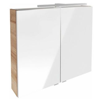 Fackelmann B.brillant led Spiegelschrank 80cm - Ast Eiche