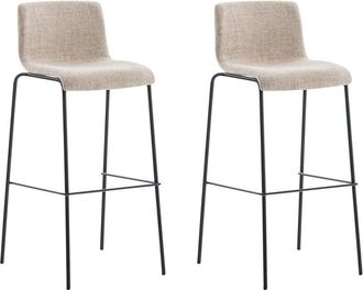 Clp 2 pcs ton tone prosement en fix avec élégant dossier ergonomique Diverses couleurs Couleur : Crème