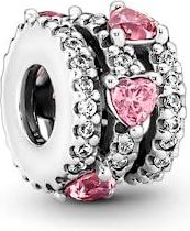 Pandora Pandora Charm 791161C01 Corazones triple halo