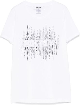 DKNY T-Shirt mit Logo-Verzierung - Wei&szlig;