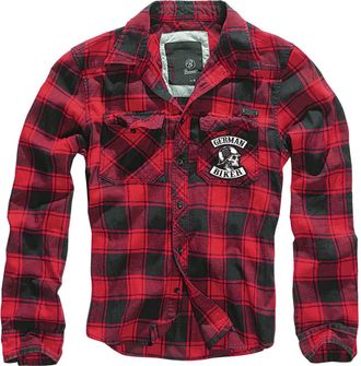 Spass Kostet Herren Holzf&auml;llerhemd Langarm Patch German Biker Support Club Motorrad