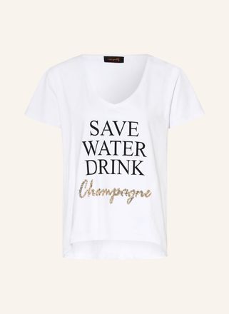 Miss Goodlife Miss Goodlife T-Shirt Mit Pailletten weiss