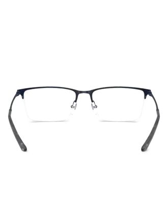 Emporio Armani lunettes de vue à monture rectangulaire - Noir