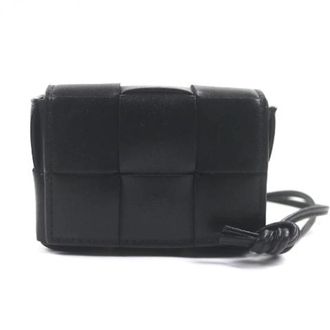 Bottega Veneta Pre-owned Maxi Intrecciato Cassette Schultertasche aus Leder - - Pre-owned - Herren - Schwarzk - ONE SIZE