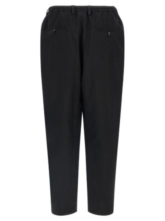 Marni Tapered Virgin Wool Trousers - Black