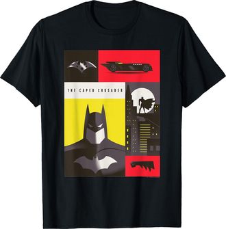 Batman WB 100: Batman The Caped Crusader Icons Poster T-Shirt