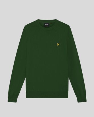Lyle & Scott Baumwoll-Merinowolle-Rundhalspullover