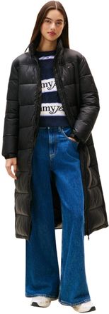 Tommy Jeans Damen Tjw Maxi Pckbl Hood Dw0dw21614 Puffermantel, Black (Black), M EU