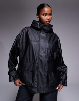 Barbour Tika - Veste imperm&eacute;able &agrave; capuche - Noir