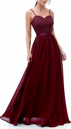 Dresstells Abendkleider Damen Lang Festlich Kleider f&uuml;r Hochzeit Ballkleid Bodenlanglang Elegant Brautkleid Gro&szlig;e Gr&ouml;&szlig;en Sommerkleider mit Tr&auml;ger Hochzeitgastkle