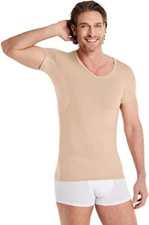 Finn T-Shirt Anti-Transpiration pour Hommes - Manches Extra Courtes Parfait sous Un Polo - Maillot de Corps avec Patchs sous Les aisselles Contre Les odeur