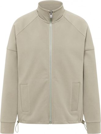 Elbsand Iona Damen Sweatjacke mit Stehkragen und Leistentaschen, Oversized fit