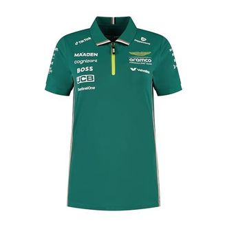 Aston Martin F1 2025 Femme Polo &Eacute;quipe Vert - Taille: S