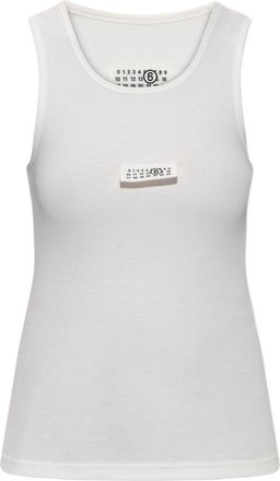 Maison Margiela D&eacute;bardeur en coton &agrave; logo Mm6 Maison Margiela