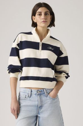 Levi's Graphic Everyday Sweatshirt mit Viertelrei&szlig;verschluss - Damen - Blau / Blau