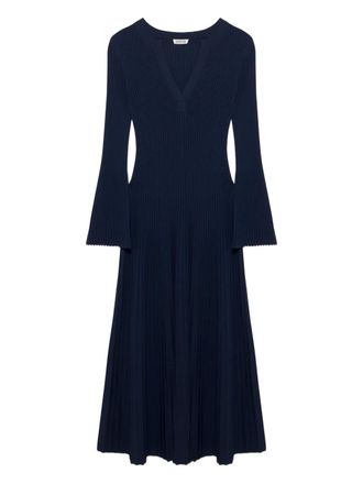 SIMKHAI Genna Midikleid mit Glocken&auml;rmeln - Blau